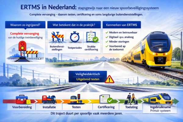 ERTMS: de toekomst van spoorbeveiliging in Nederland
